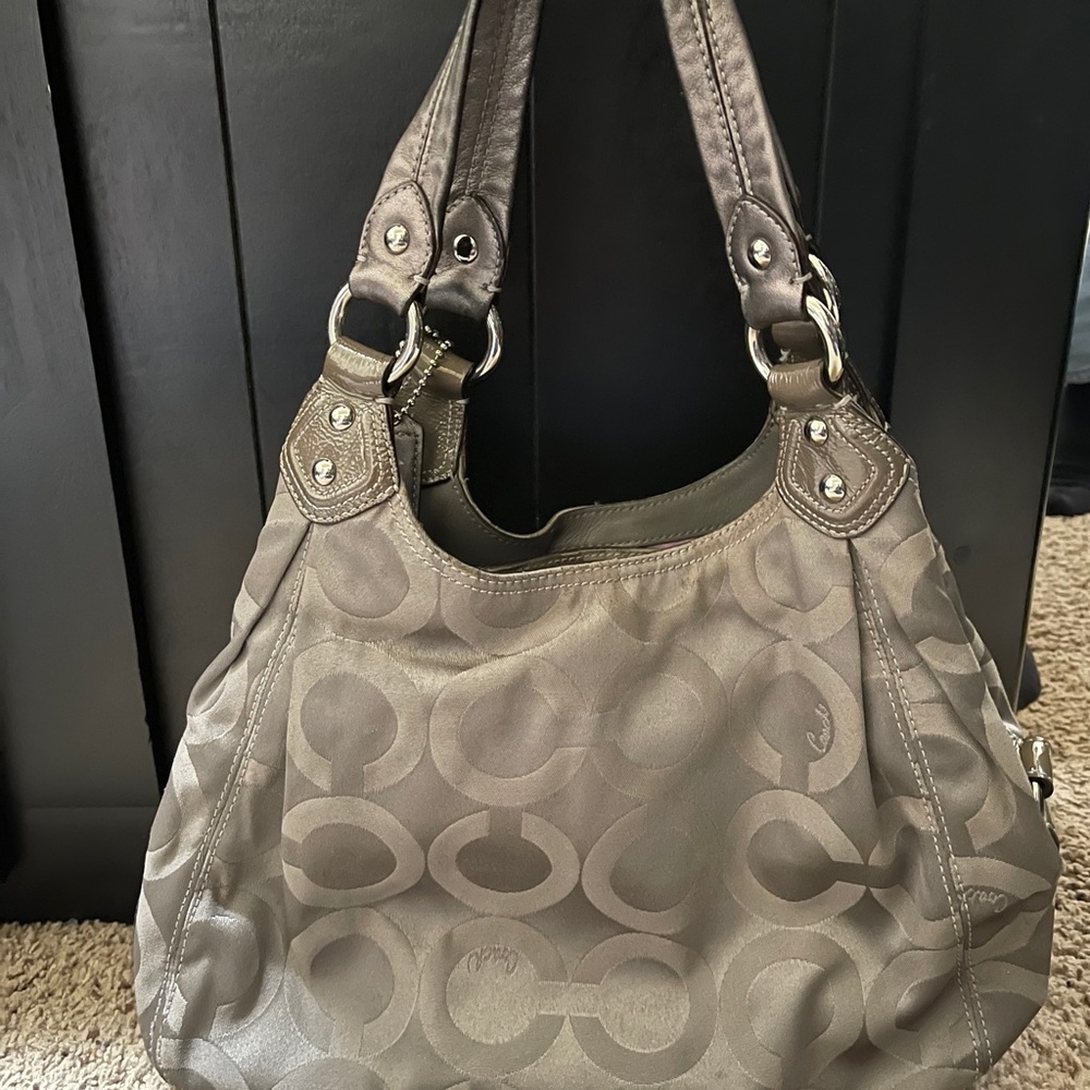 Coach Classic Gray Tote Handbag - Gem